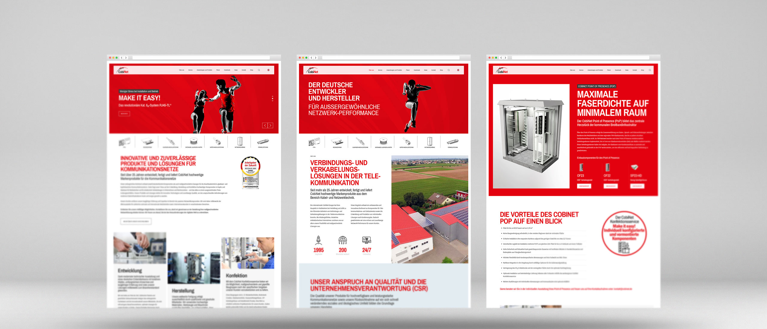 Strengthening brand identity through a modern website: CobiNet