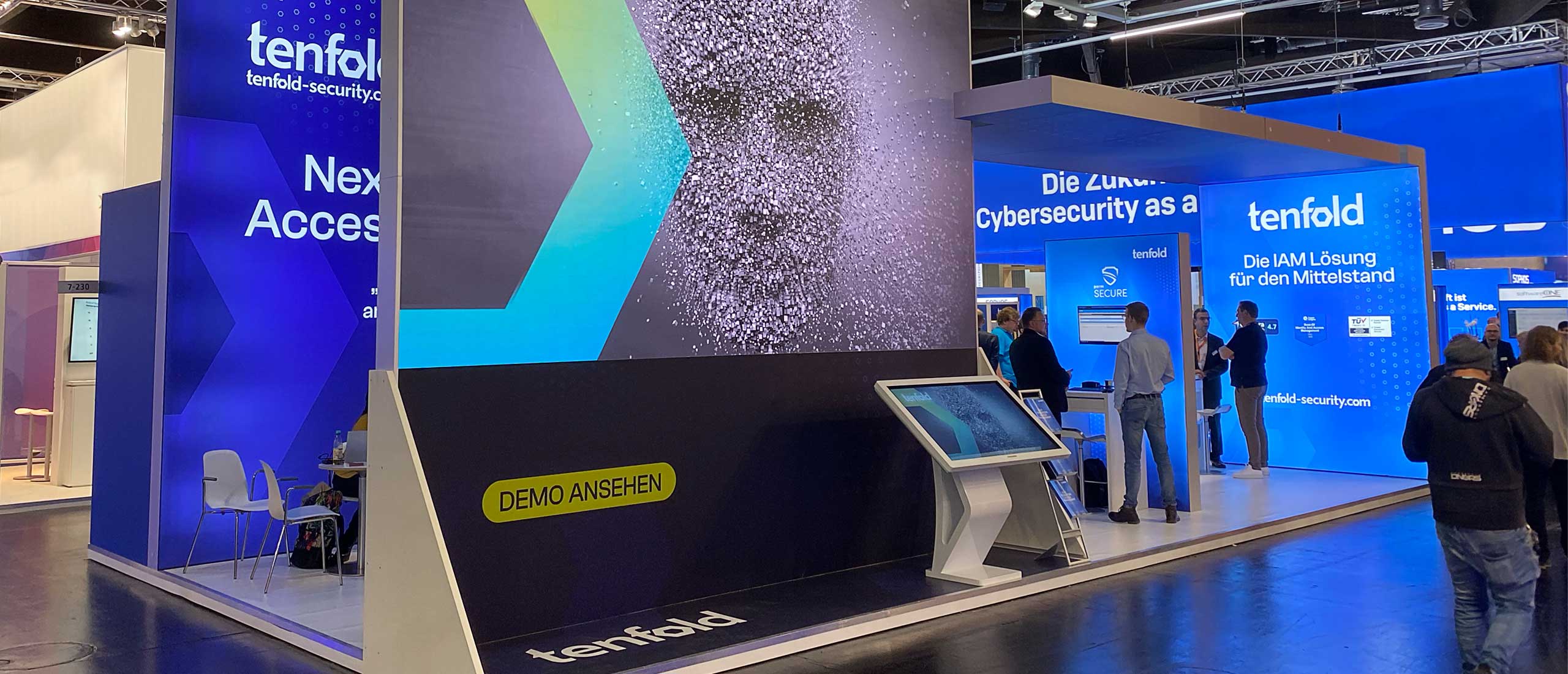 Messestand für tenfold beim it-sa Congress